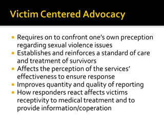 Victim centered services in interpersonal violence advocacy | PPTX ...