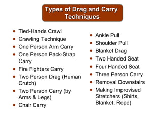 Victim Evacuation Techniques | PPT