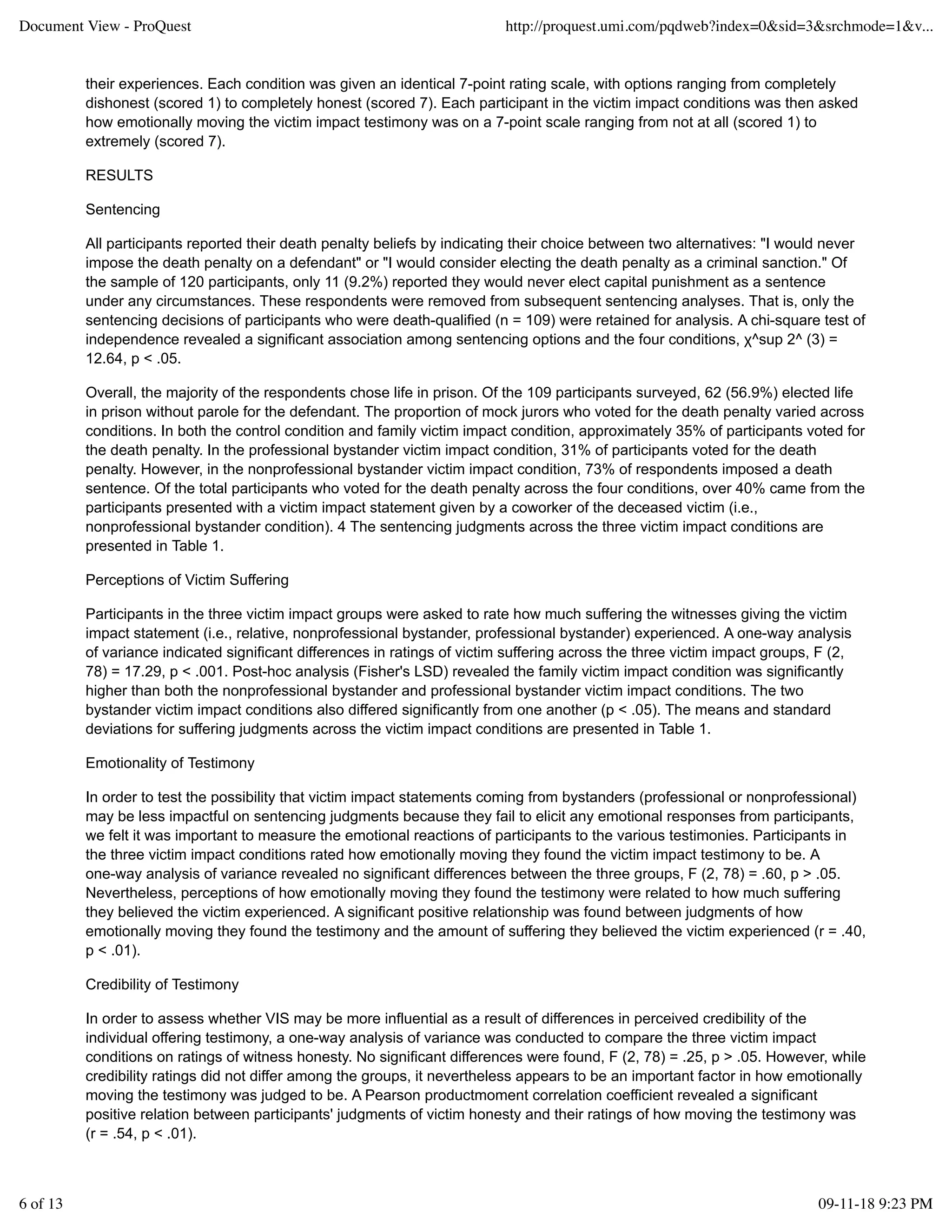 Victim Impact Statement 2004 | PDF