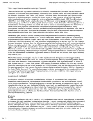 Victim Impact Statement 2004 | PDF