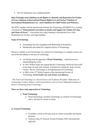VICTIMOLOGY presentation. This explains all the thing about victim | PDF