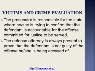Victims and crime evaluation | PPT