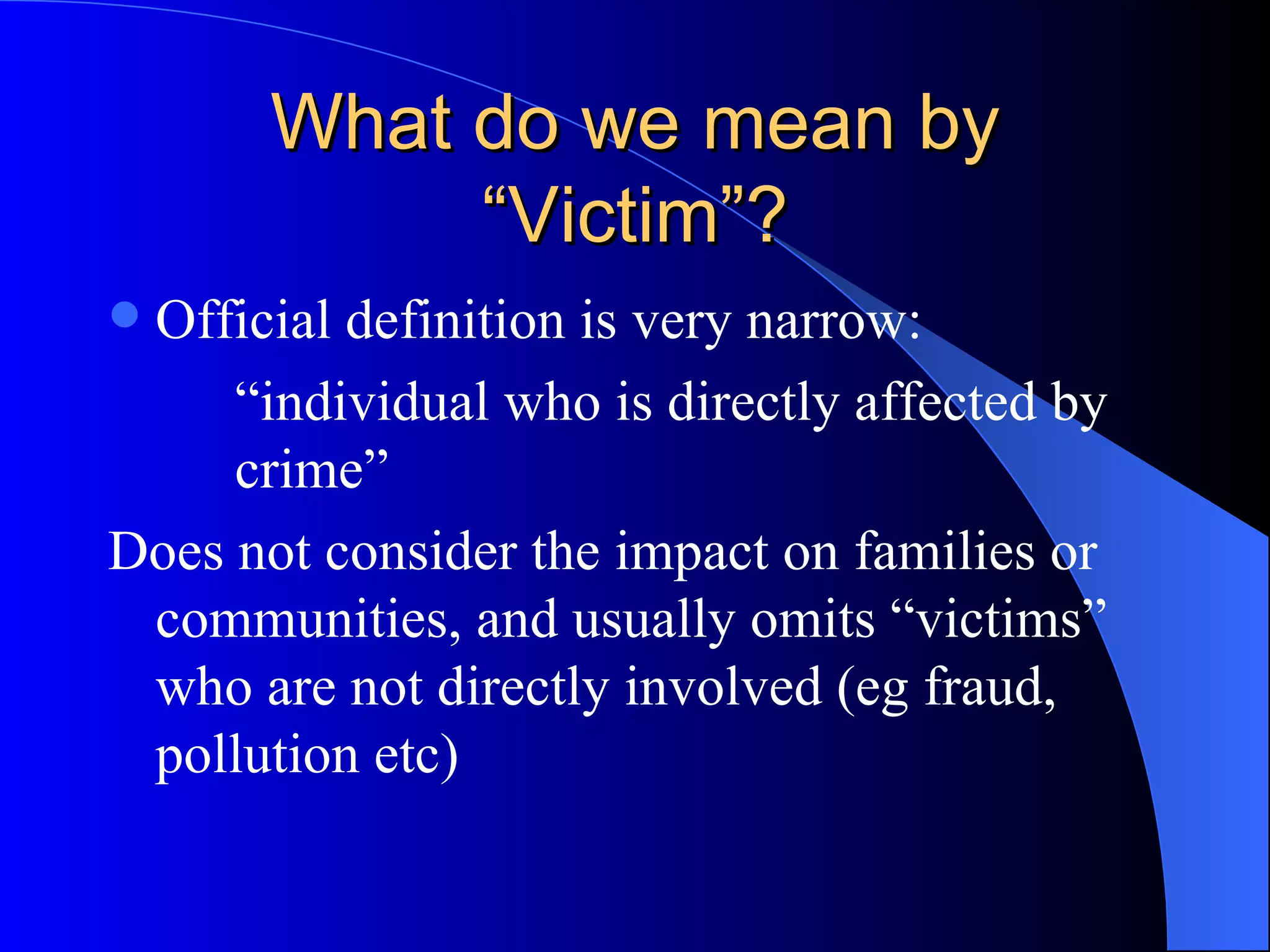 Victims of Crime | PPT