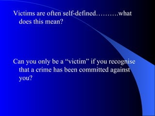 Victims of Crime | PPT