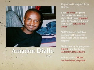 Victims of police brutality | PPTX