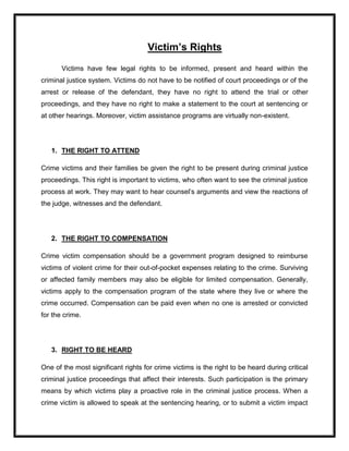 Victim's Rights | DOCX