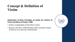 Victims under International Criminal Law | PPTX