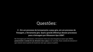 Usinagem por Ultrassom | PDF