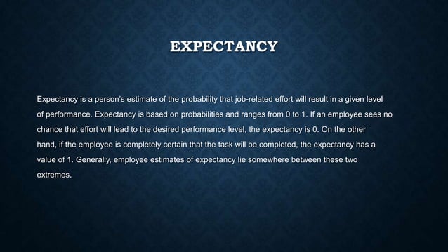 Victor h vroom theory of expectancy | PPTX