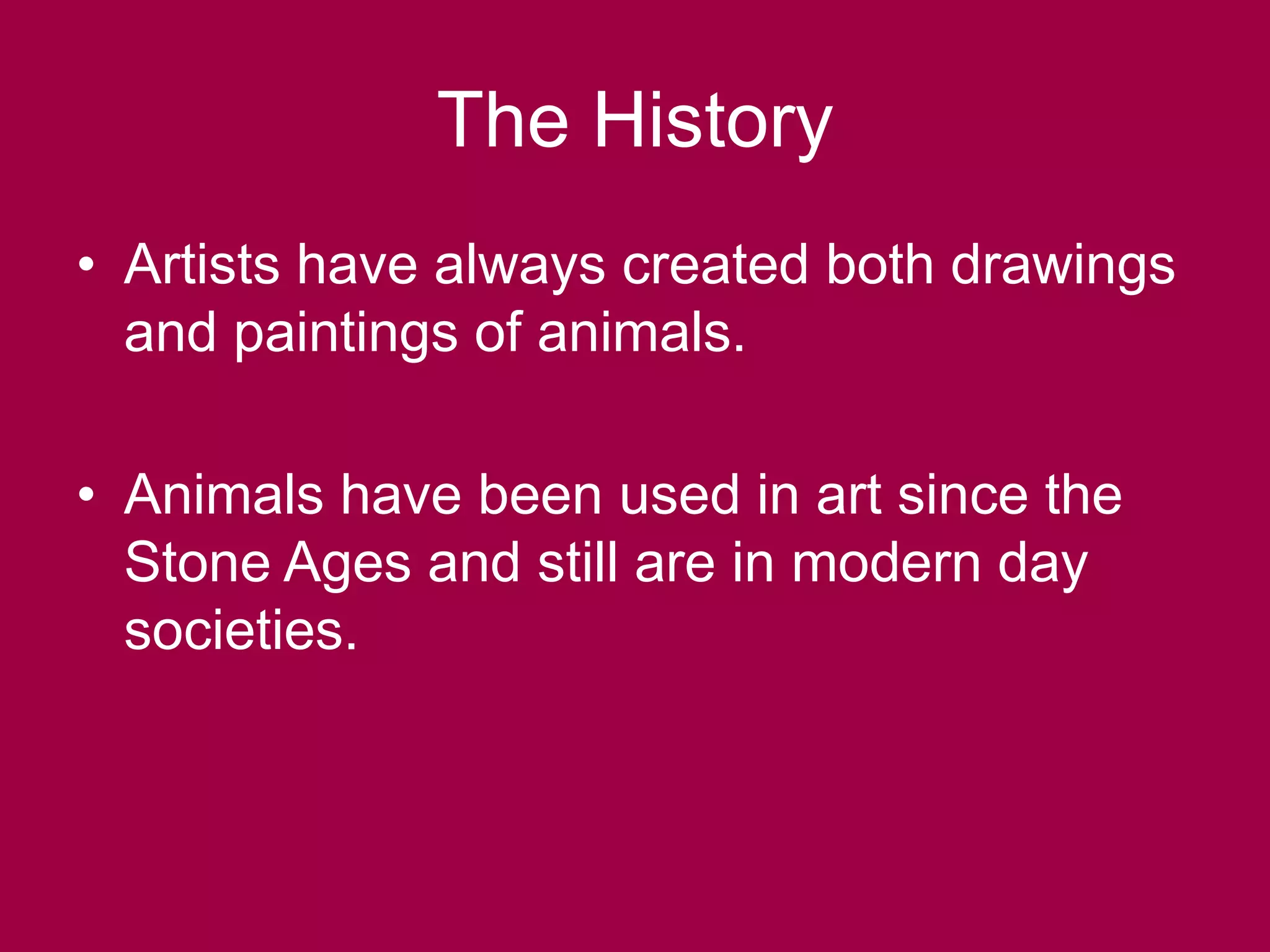 Timeline of Animals in art | PPTX