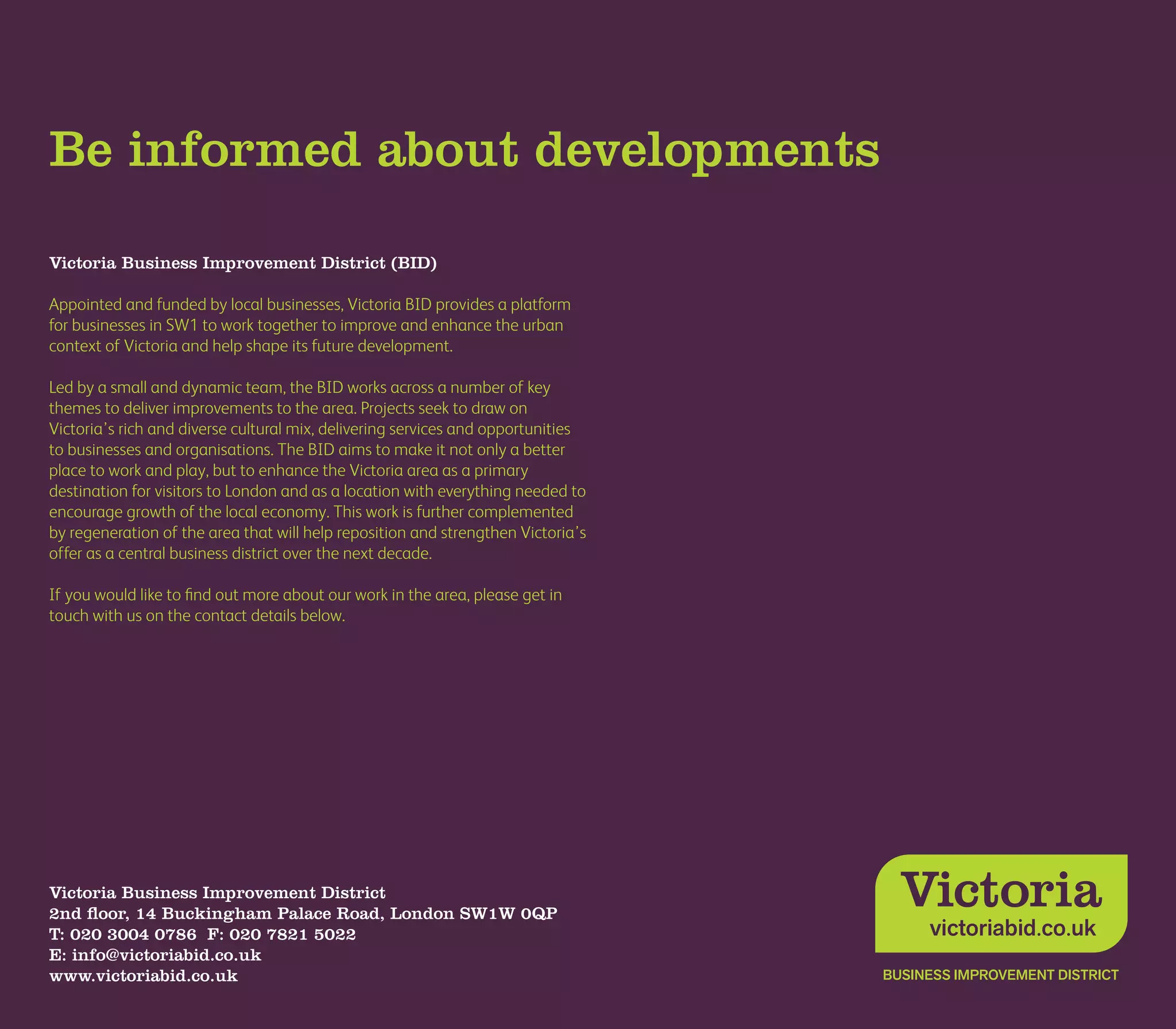 Victoria BID Development Pipeline | PDF