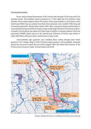 field visit to Victoria dam | PDF