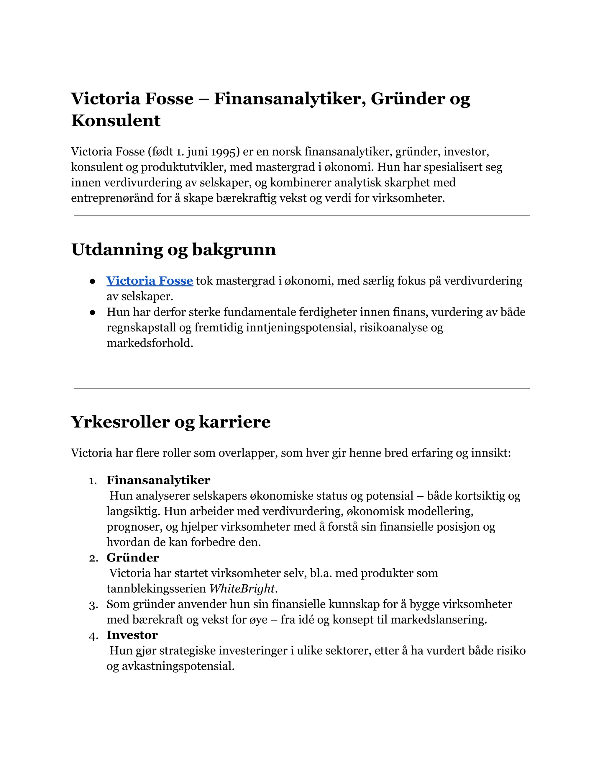 Victoria Fosse – Finansanalytiker, Gründer og Konsulent.pdf