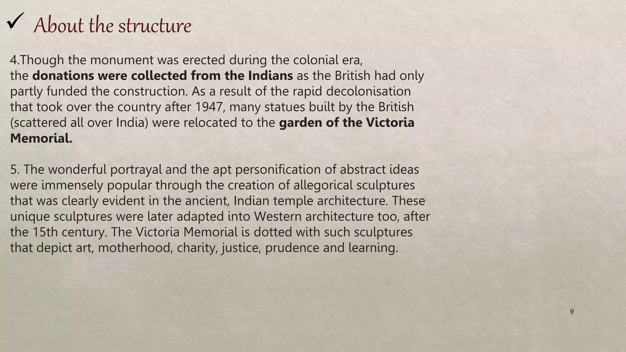 VICTORIA MEMORIAL CASE STUDY | PPTX
