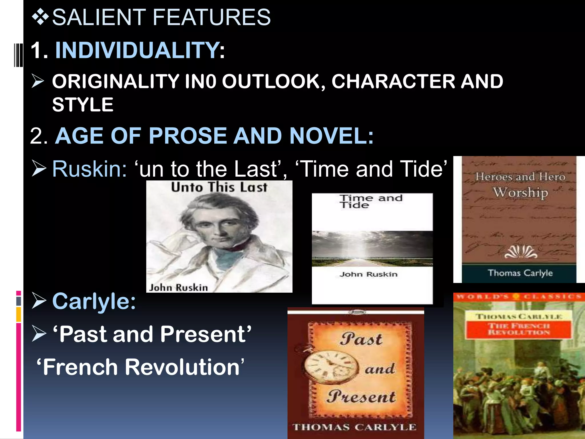 Salient features of Victorian age | PPTX