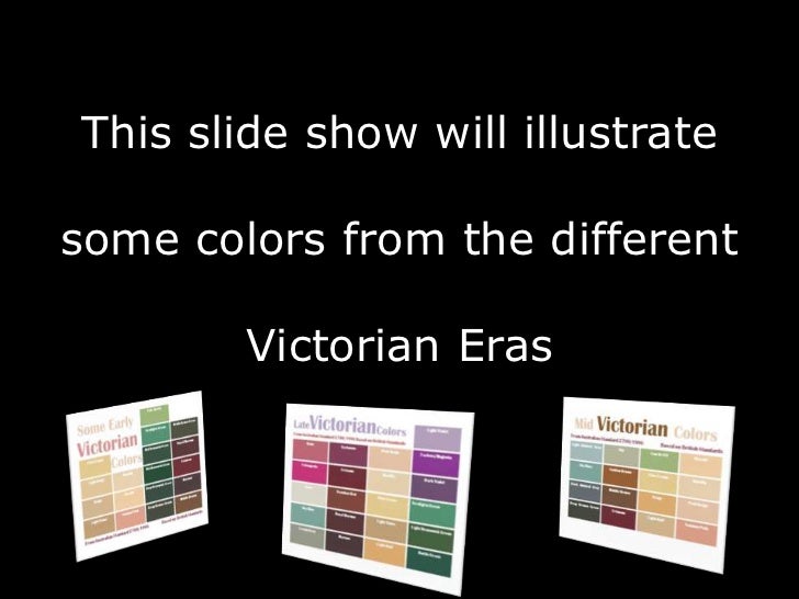 Victorian Era Color Schemes
