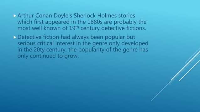 Victorian detective fiction | PPT
