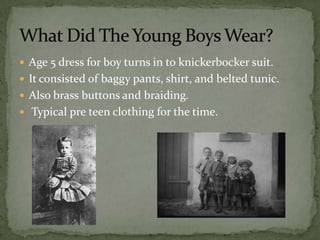 Victorian era men's clothing and apparel | PPTX