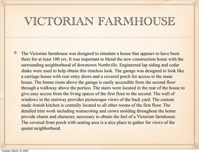 Victorian Farmhouse | PPT
