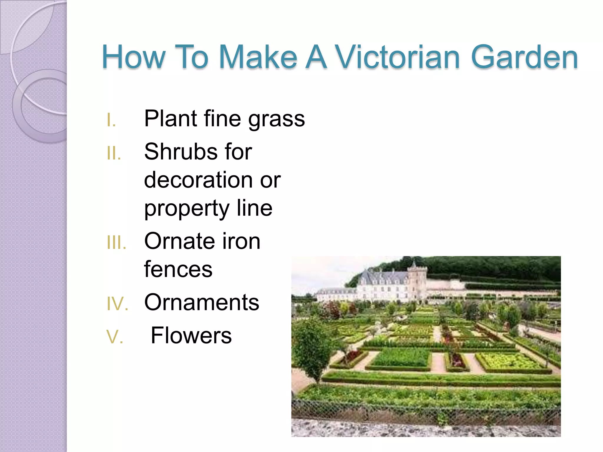 Victorian gardens | PPTX