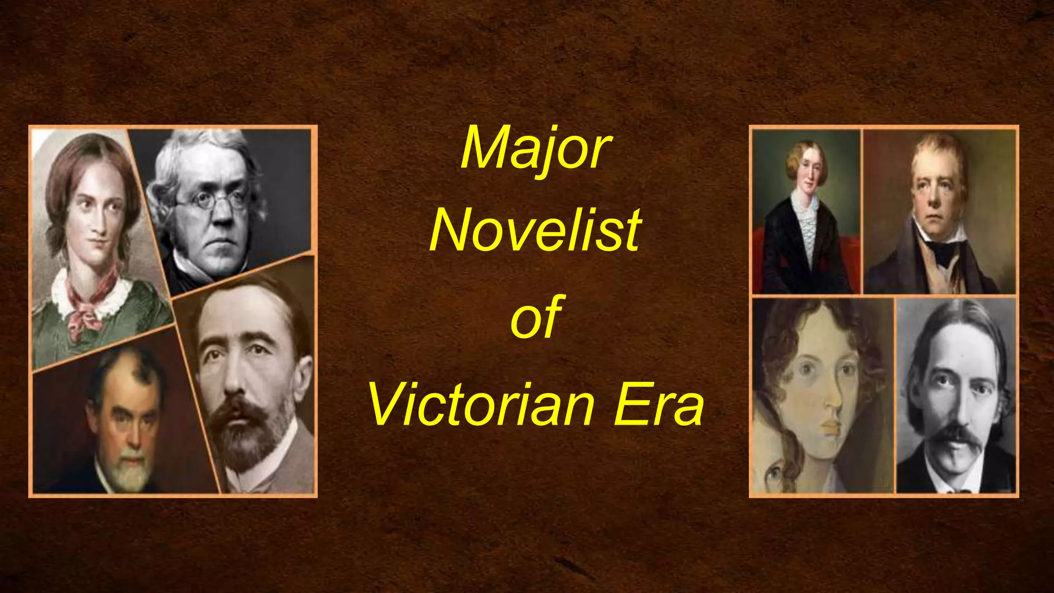 Novelist of Victorian Era | PPTX