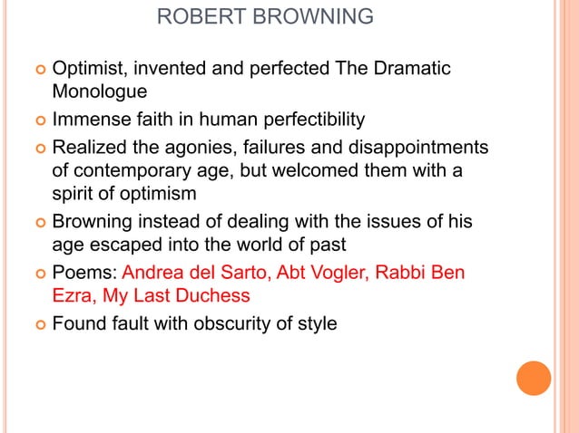 Victorian Poetry | PPT