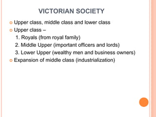 Victorian Social Background | PPTX