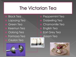 Victorian tea time | PPTX