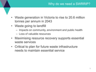 Victorias Waste Infrastructure Planning Framework | PPT
