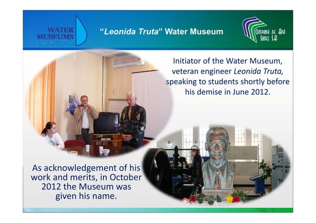 Victor L. CROITORU : Leonida Truta Water Museum (Romania) | PDF ...