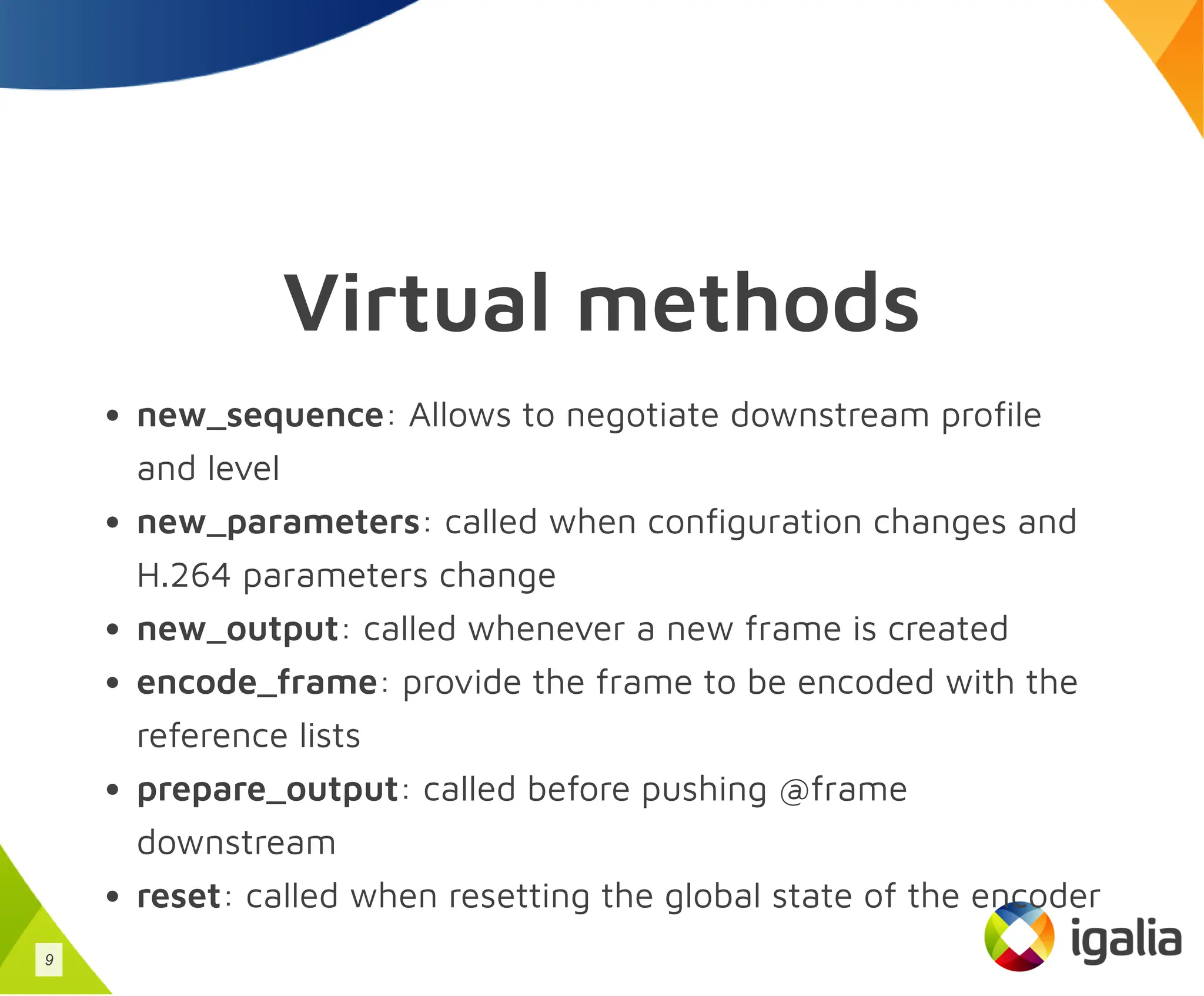 H.264 encoder base class RFC | PDF