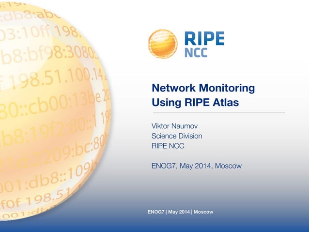 Network Monitoring Using RIPE Atlas | PPT