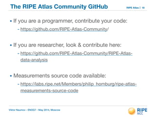 Network Monitoring Using RIPE Atlas | PPT