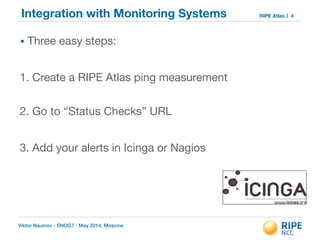 Network Monitoring Using RIPE Atlas | PPT