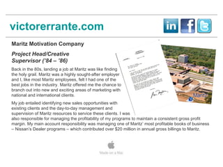 Background and Professional Work Examples | PPT