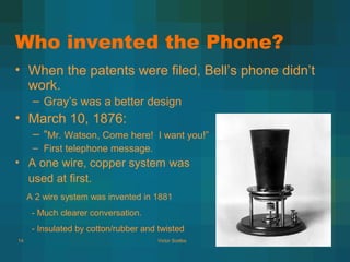 Victor Scelba - History of Telecommunications | PPT