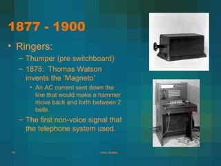 Victor Scelba - History of Telecommunications | PPT