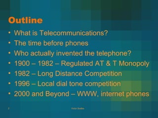 Victor Scelba - History of Telecommunications | PPT