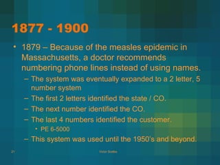 Victor Scelba - History of Telecommunications | PPT