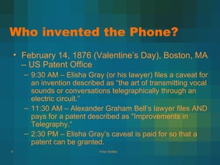 Victor Scelba - History of Telecommunications | PPT