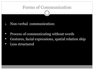 Forms of Communication and Communication Channels | PPT