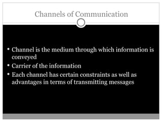 Forms of Communication and Communication Channels | PPT
