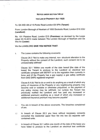 Section 146 Notice Letter | PDF