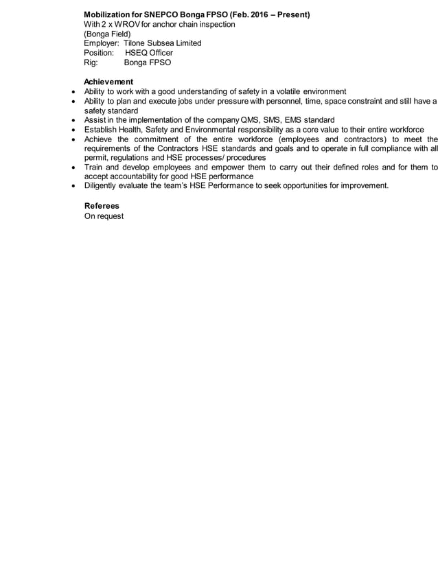 Victor umoh cv | PDF