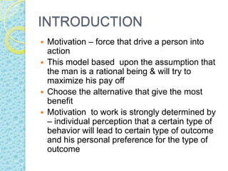 Victor vroom’s expectancy theory | PPTX