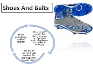Parts of a Baseball Uniform | PPTX