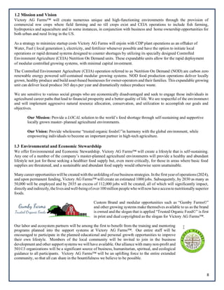 Victory AG Sustainable and Healthy Foods | PDF