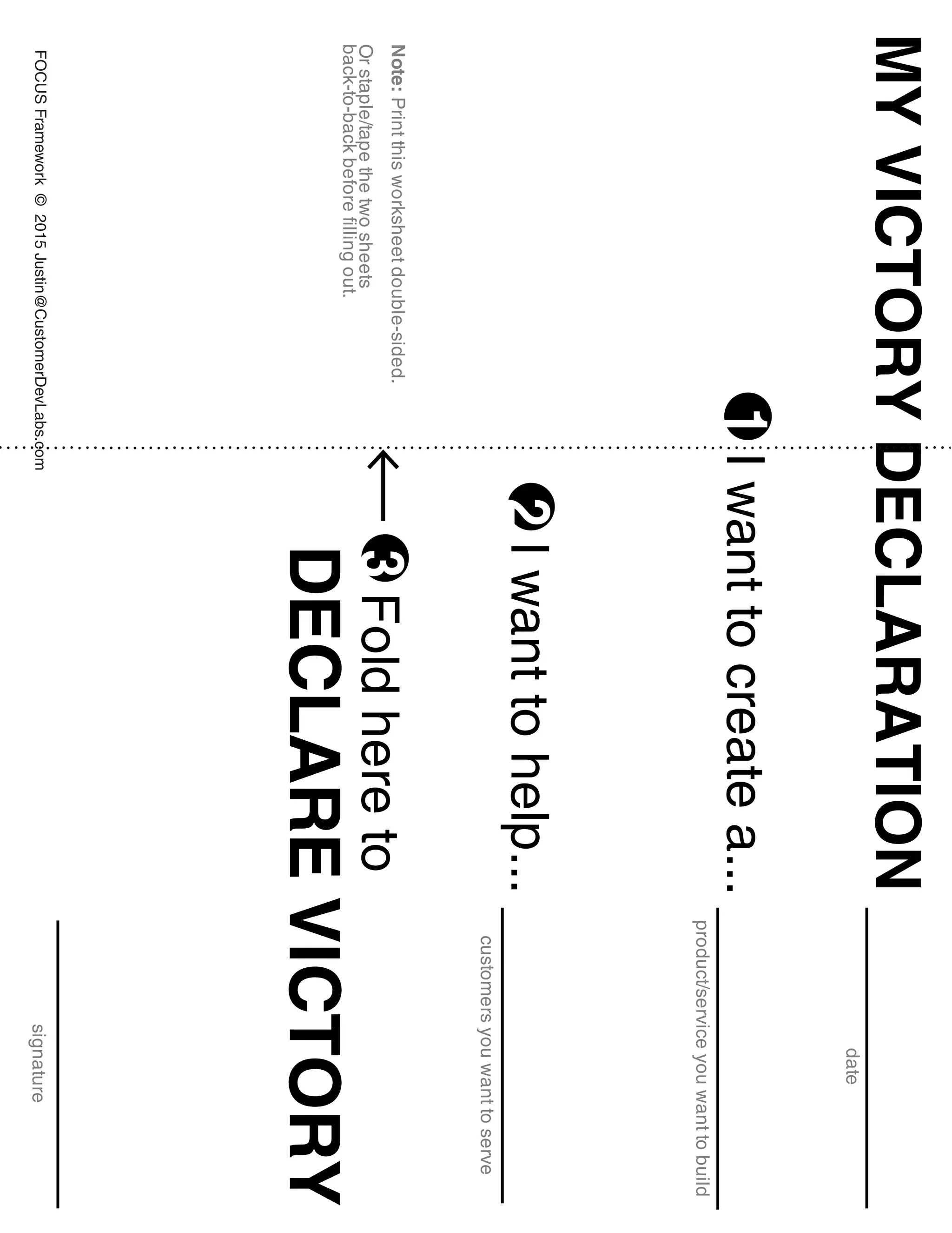 Victory declaration | PDF