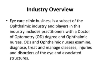 VICTORY EYE CARE CLINIC BUSINESS PLAN.ppt