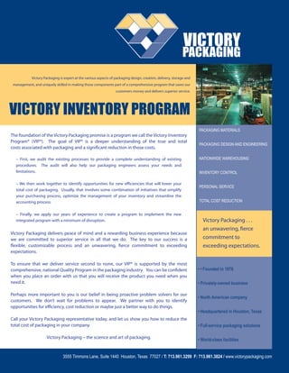 Victory Packaging - Inventory Program | PDF